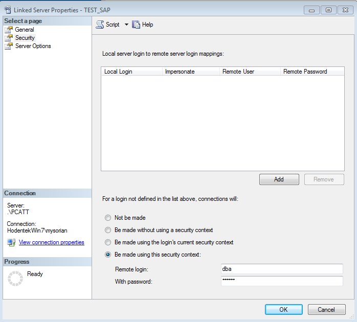 Hodentekmsss Creating A Linked Server To Sapsybase Sql Anywhere 16 Server In Sql Server 2012