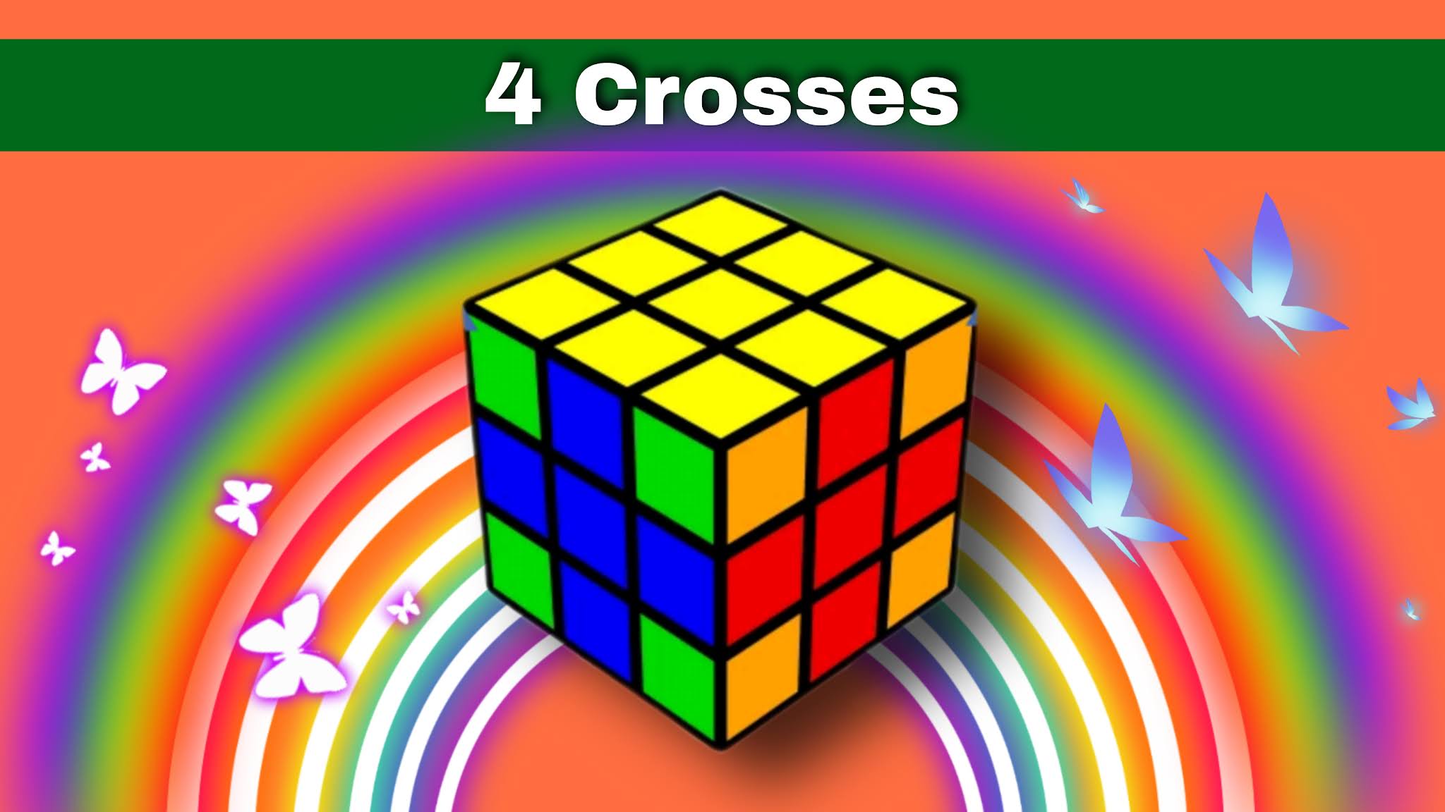 Rubik's cube Patterns : 4 Crosses- A 06 | How to solve a Rubik's cube ...