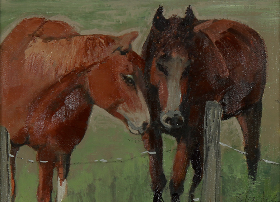 Susan Fowler Fine Art: Impressionist Equine Oil Painting “FRIENDS” by ...