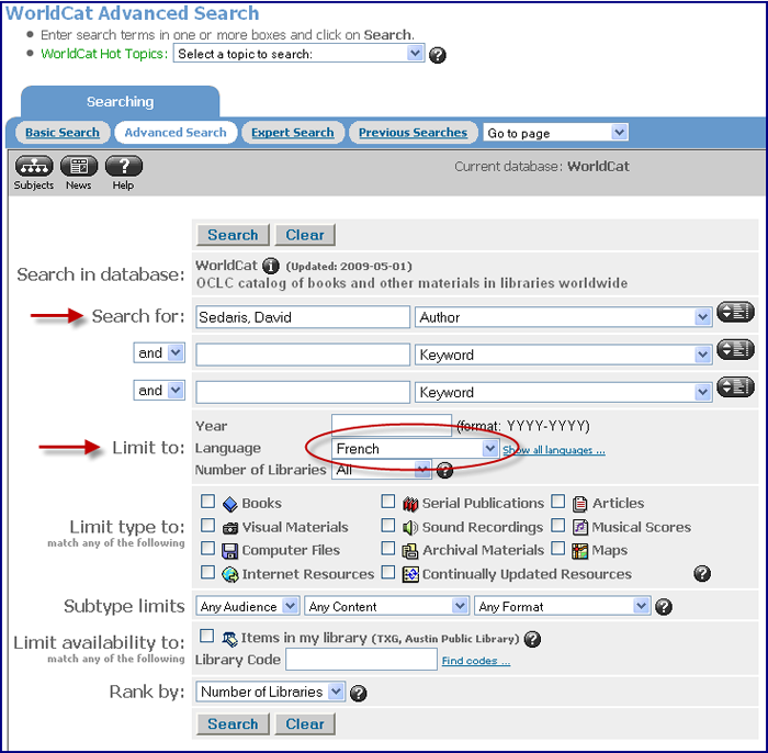 Books, Bones and Beyond: WorldCat