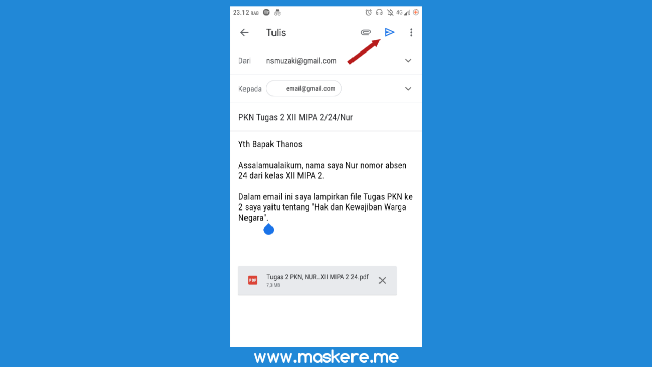 Format Mengirim Tugas Lewat Email Ke Dosen - Perumperindo.co.id