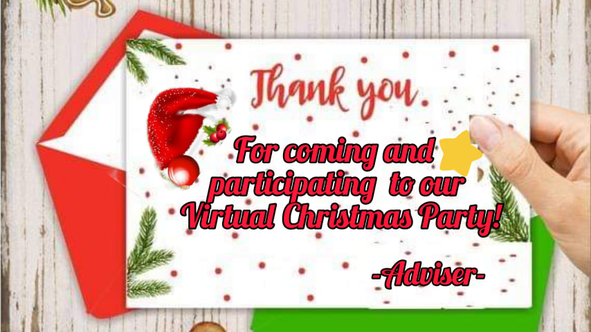MAPEH Homepage: Thank You Message | List of Winners | Virtual Christmas ...