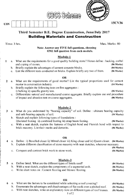 Visvesvaraya Technological University B.E. Civil Engineering (CBCS ...