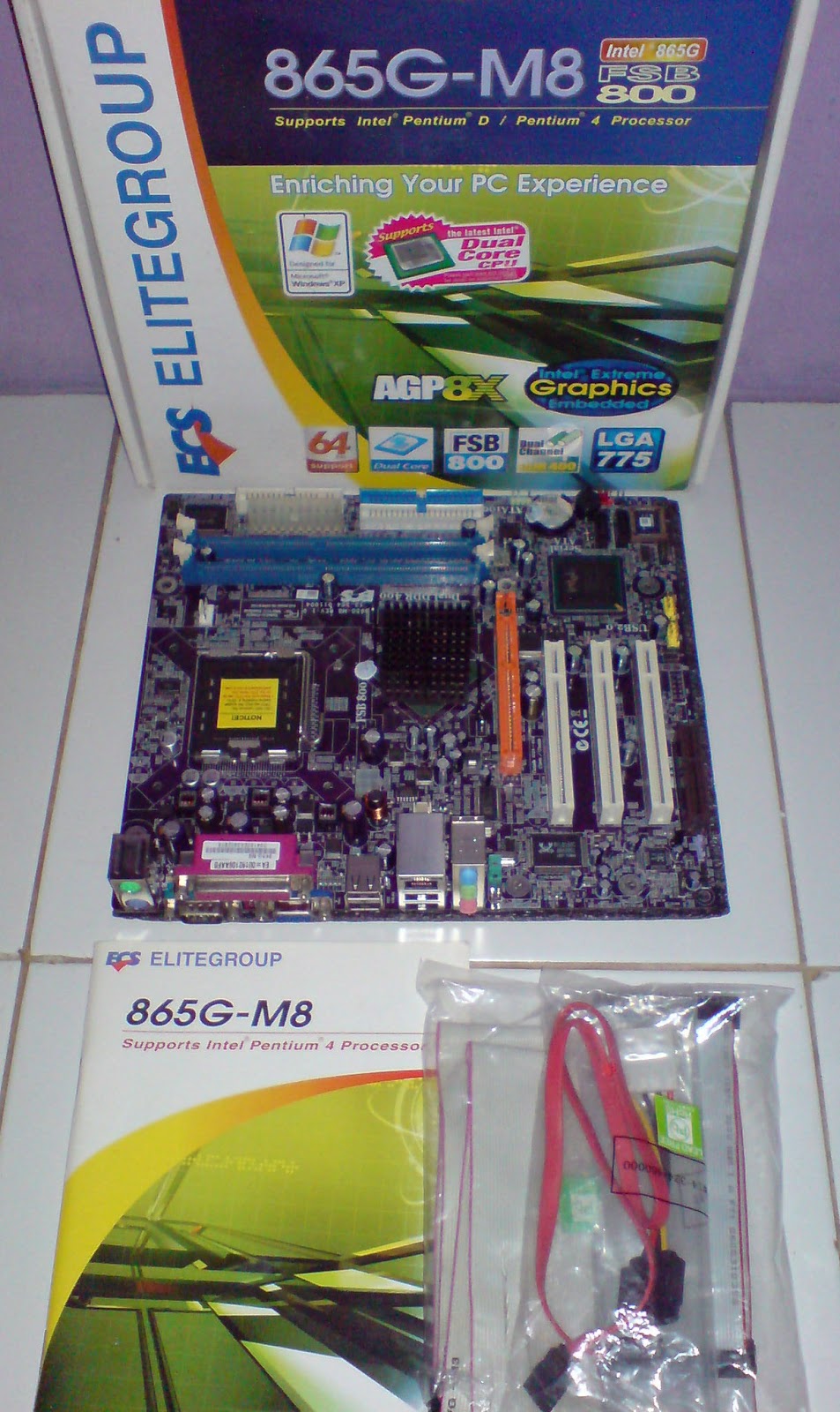 Motherboard ECS ELITEGROUP 865G-M8 ~ Warung baTam