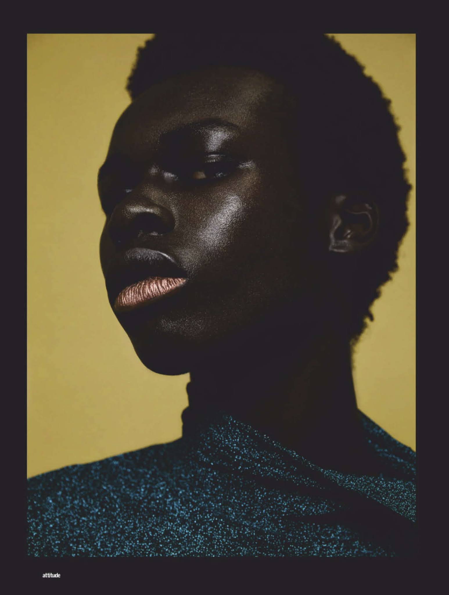 Emmanuel Adjaye viste coloridos looks de aires retro para Attitude Magazine