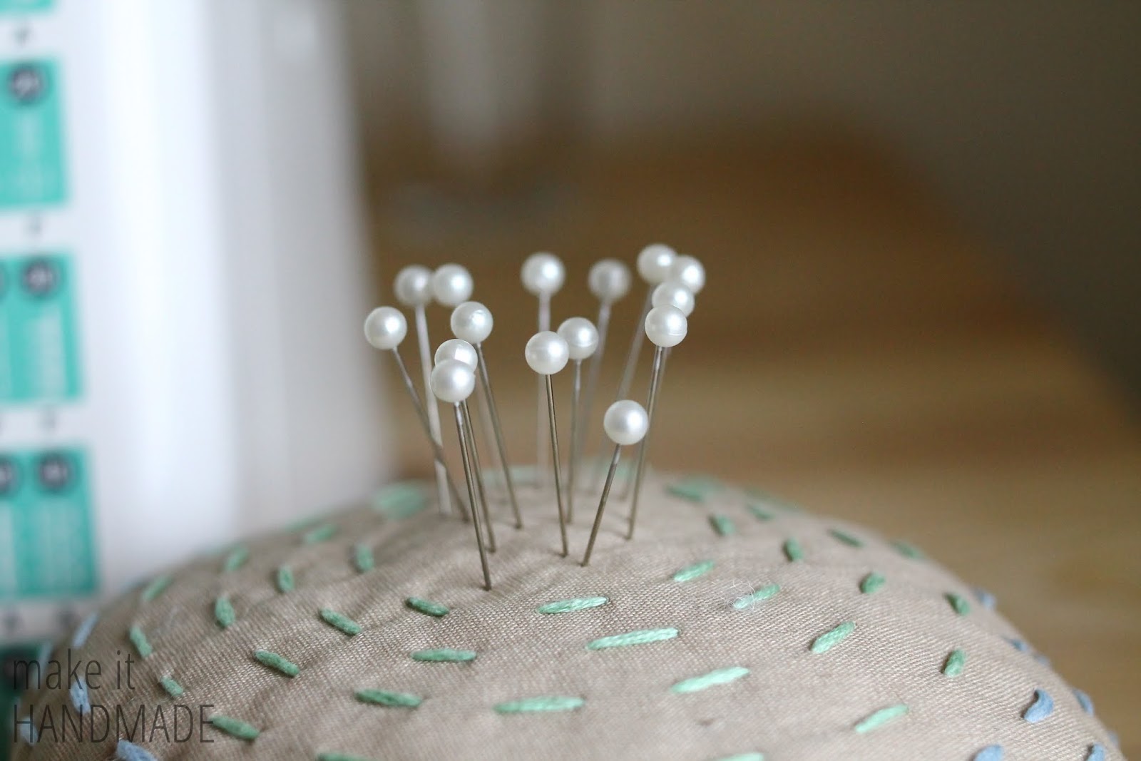 Make It Handmade: Hand Embroidered Pin Cushion Free Sewing Tutorial