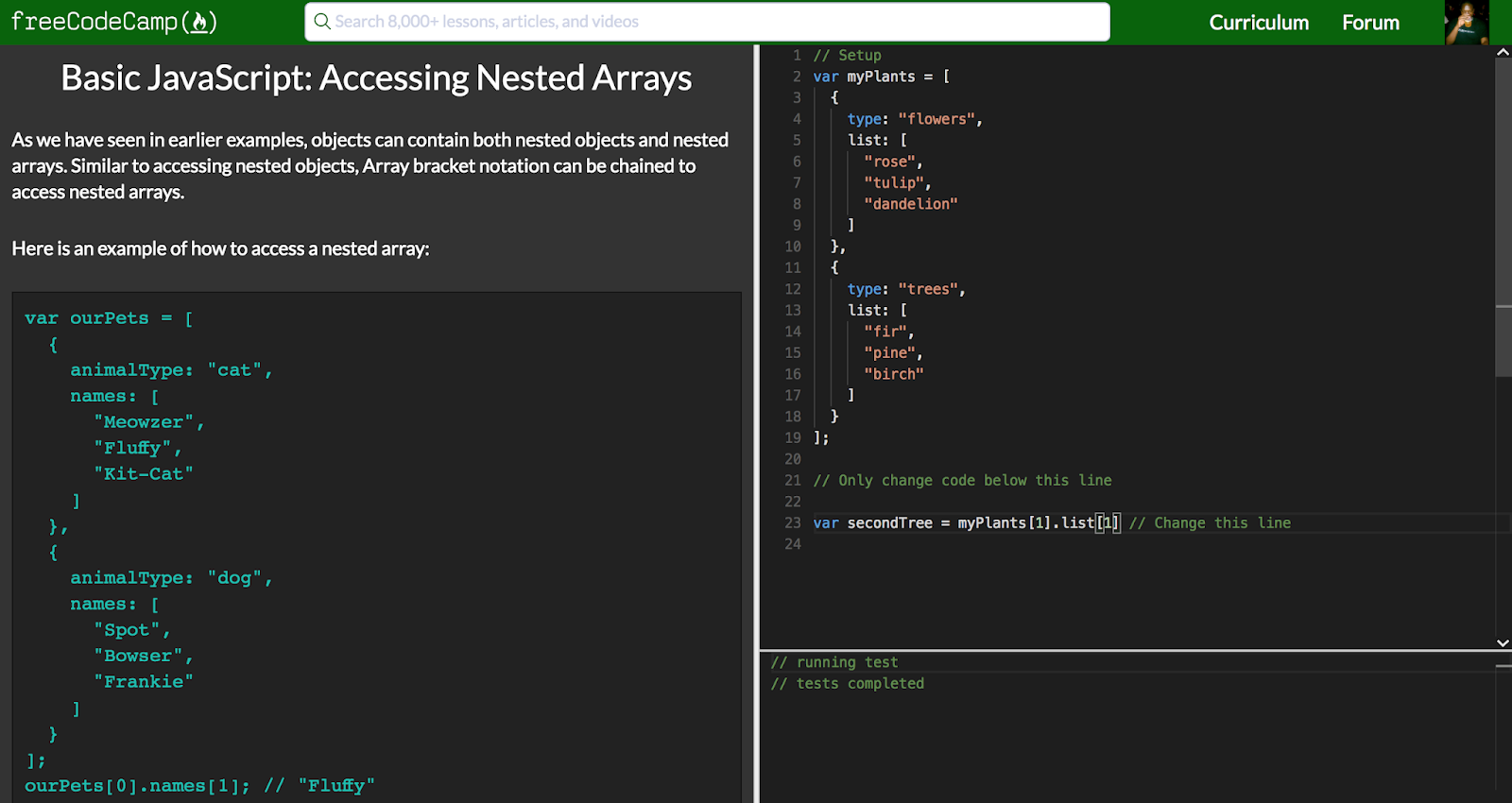 Just a Few Things..: Accessing Nested Arrays Just a Few Things..: Accessing Nested Arrays