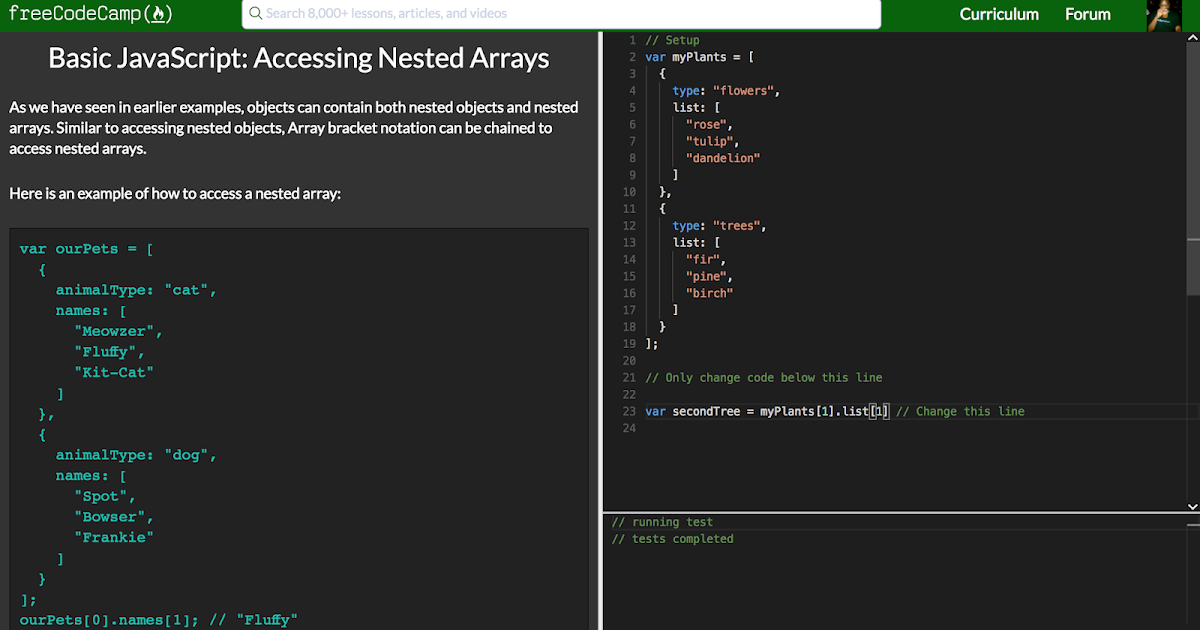 Just a Few Things..: Accessing Nested Arrays Just a Few Things..: Accessing Nested Arrays