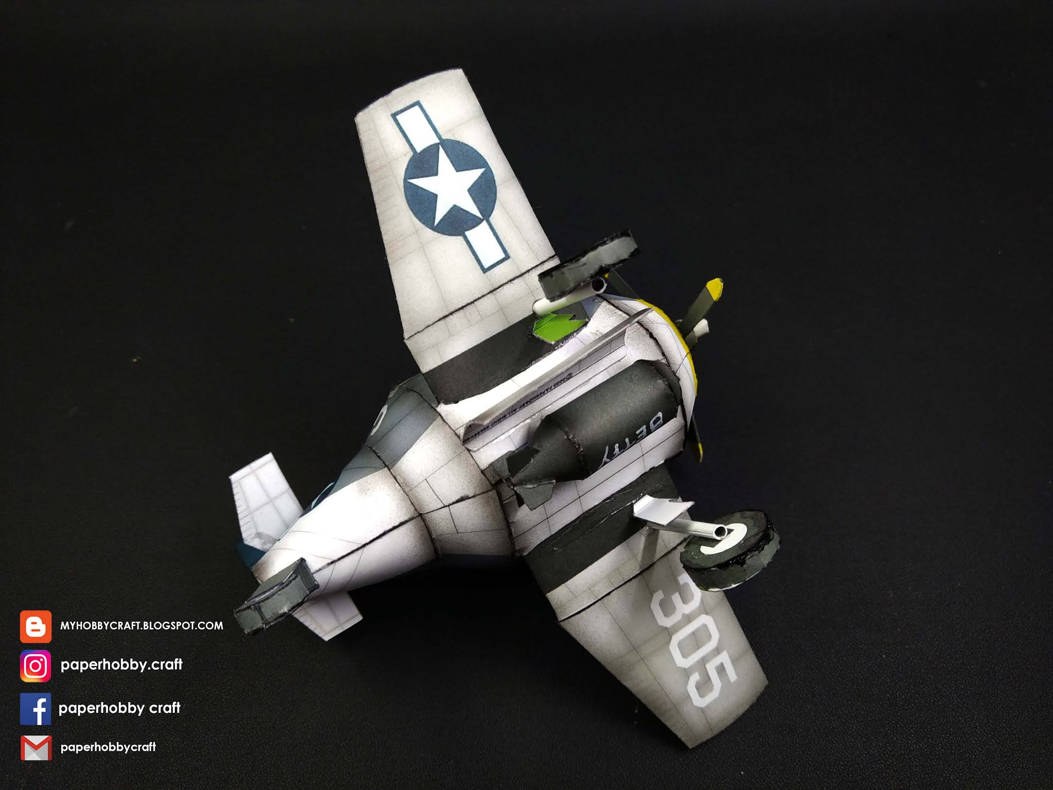 paperhobby: GRUMMAN TBF AVENGER TOON SCALE PAPERMODEL