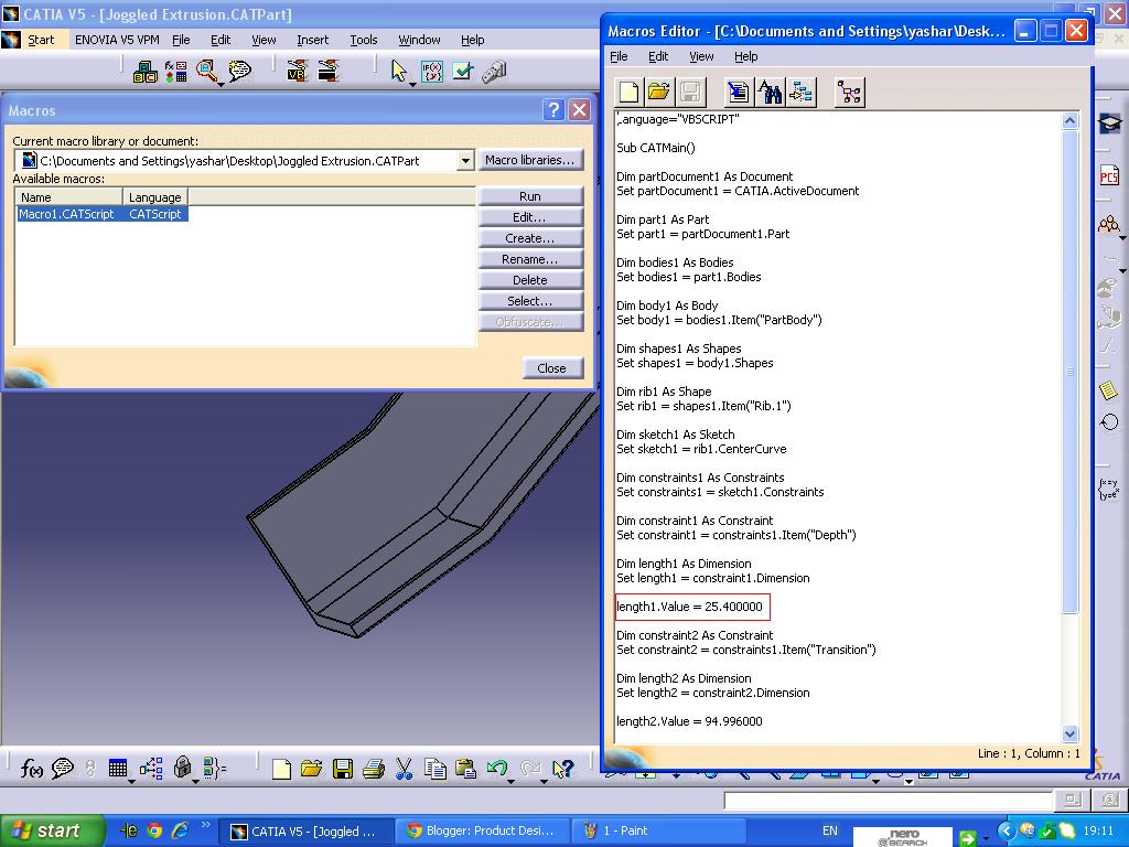 Product Design Engineering: Knowledgeware, Design Table, and Macro in CATIA