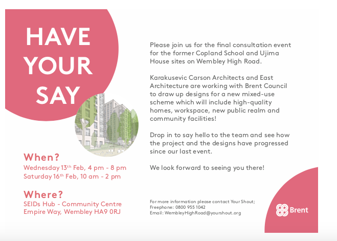 WEMBLEY MATTERS: New consultation on Copland/Ujima House redevelopment ...