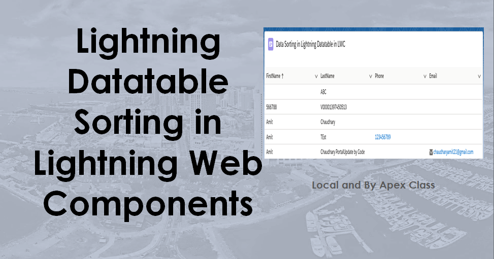 Amit Salesforce | Salesforce Tutorial: Lightning Datatable Sorting in ...