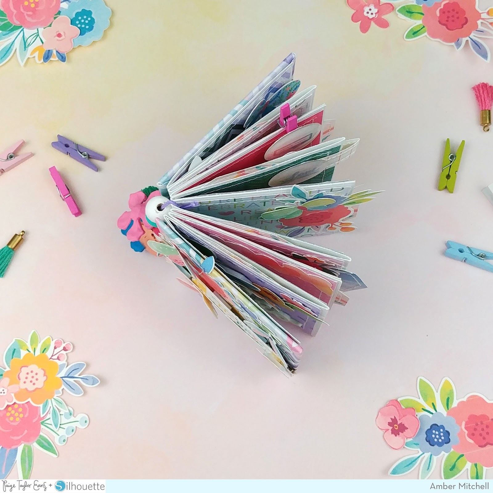 1 Piece of Paper Mini Album by Amber Mitchell | Paige Taylor Evans