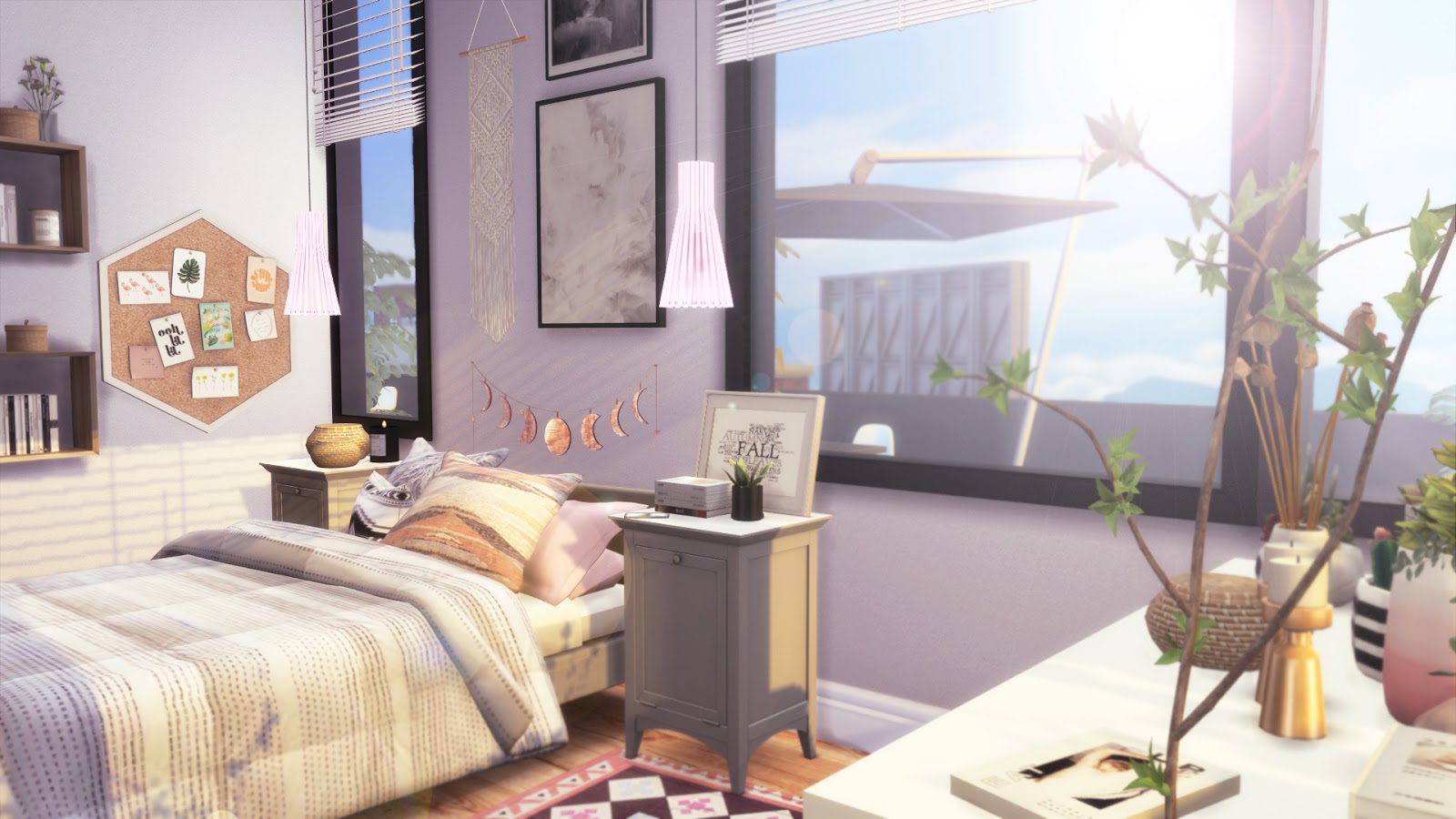 SIMS 4 - REALISTIC INSTA STYLE MODERN APARTMENT DL + CC - Bárbara Sims