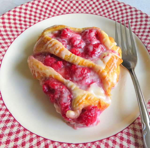 Raspberry Candy Cane Danish | The English Kitchen