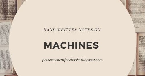 Handwritten Notes On Machines
