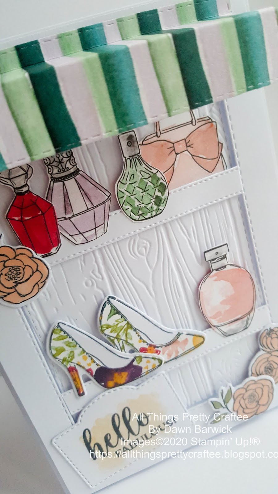 All Things Pretty Craftee: Shop Front Card