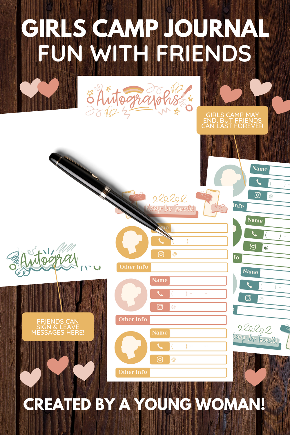 Printspiration: girls camp journal