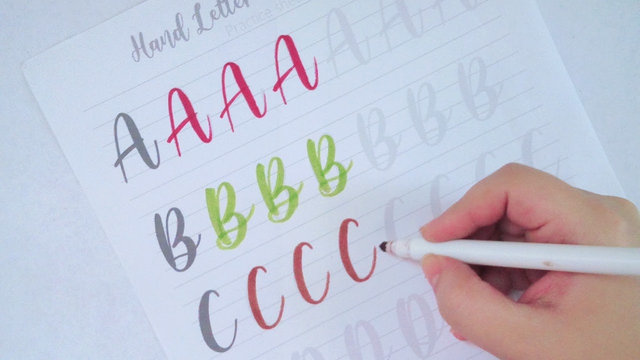 Cuadernillo para practicar lettering - Upbeat