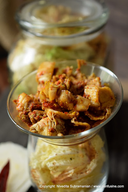 Kerala meets Korea - Mustard & Chile flavored Kimchi