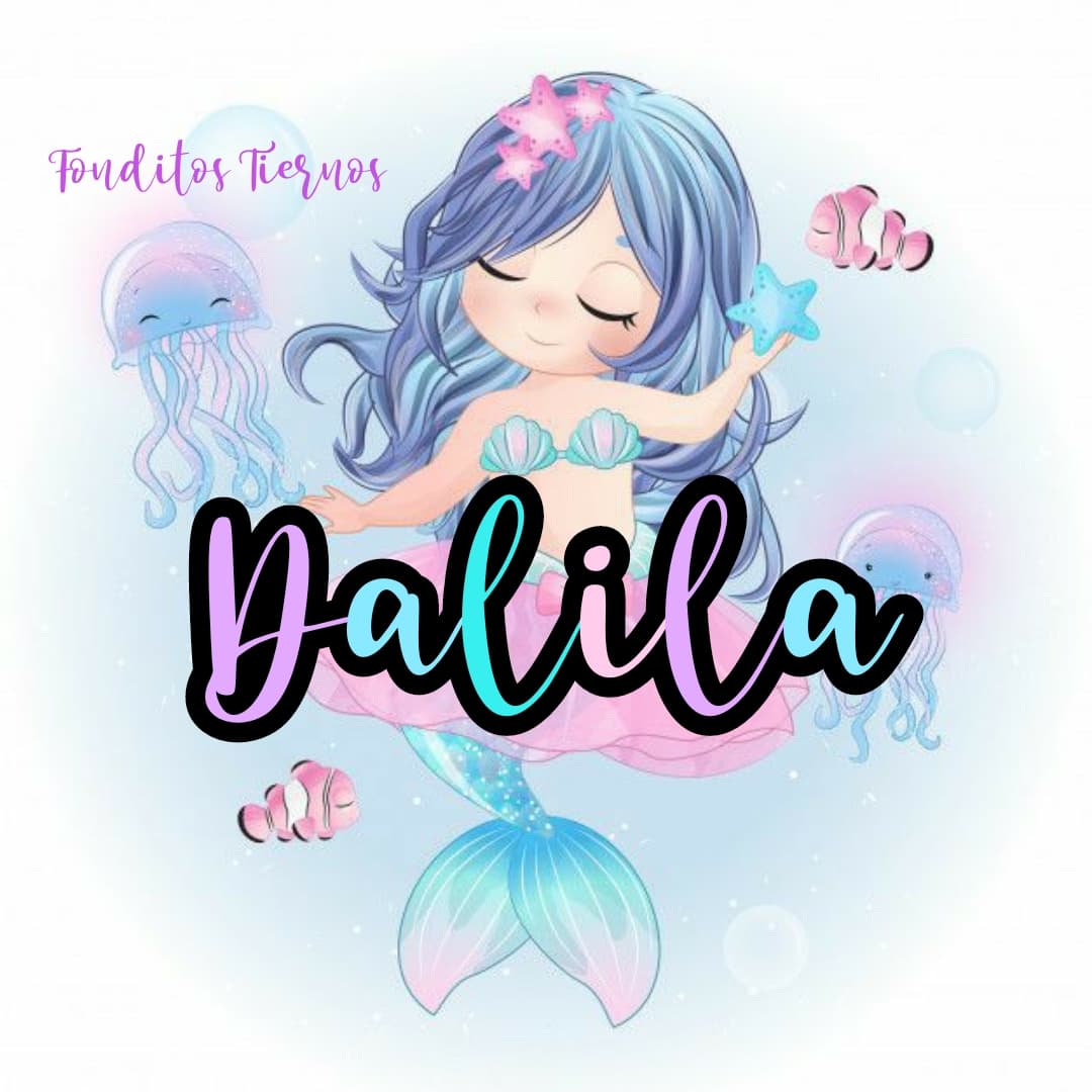 un poquito de todo: Sirena con nombres de niñas