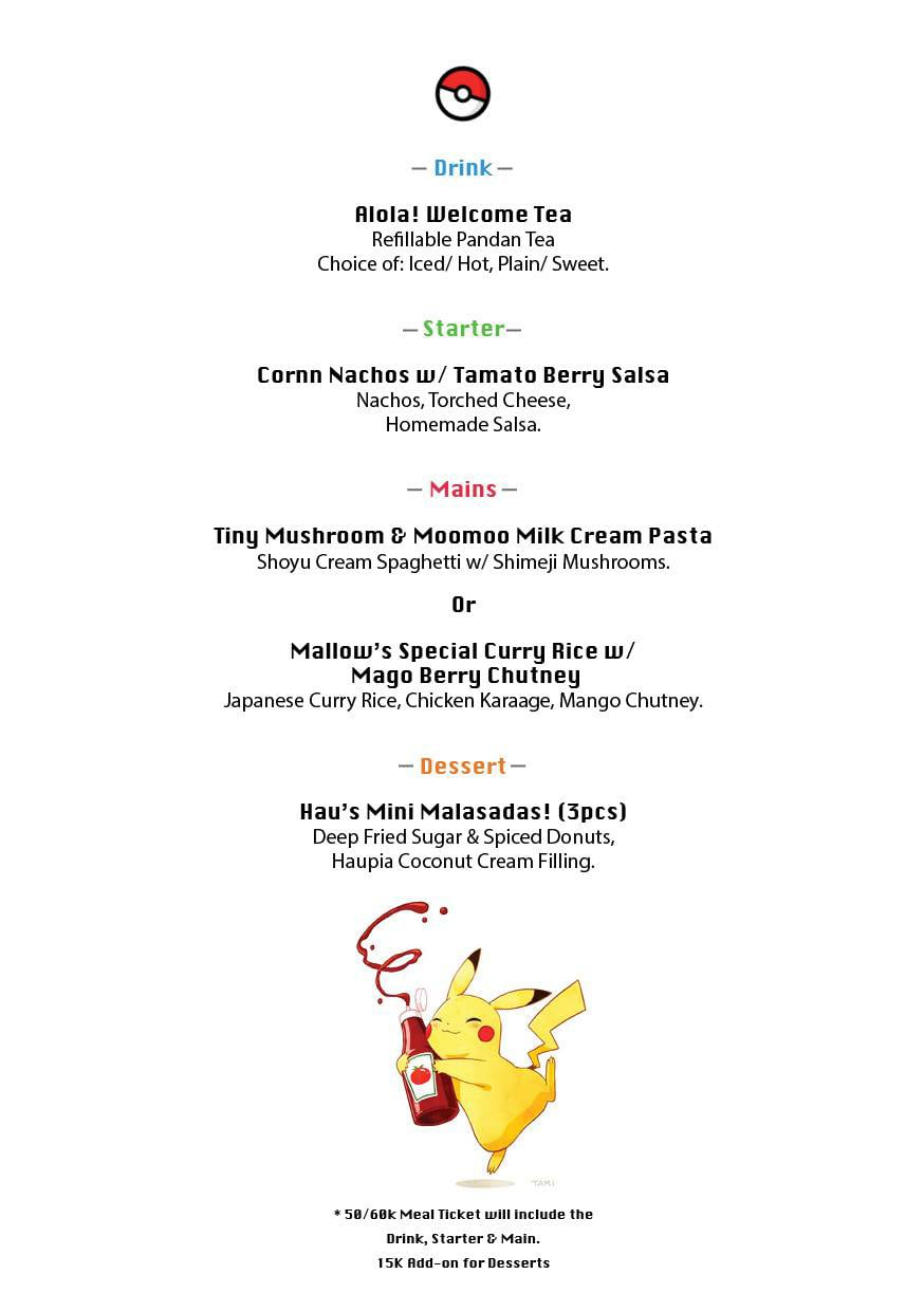 Not a Day Without Pokémon: A Pokémon Menu