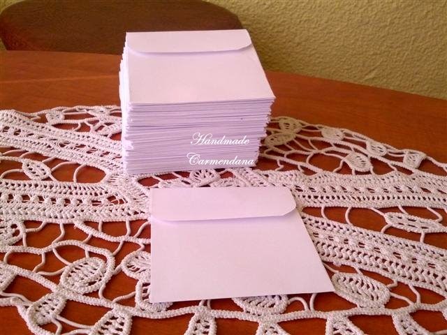 Felicitari handmade (realizate manual): plicuri roz