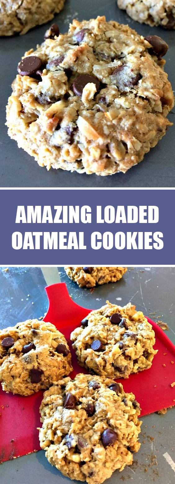 Amazing Loaded Oatmeal Cookies - damnlicious.info - Recipes With Richard