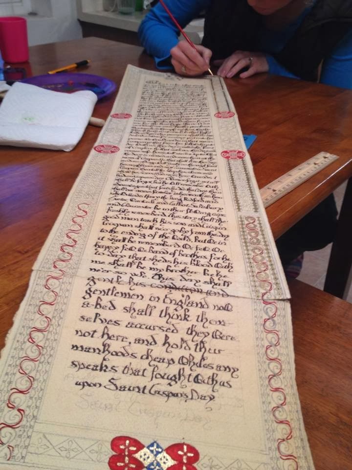 Opus Blog: The Process: Shakespeare Scroll