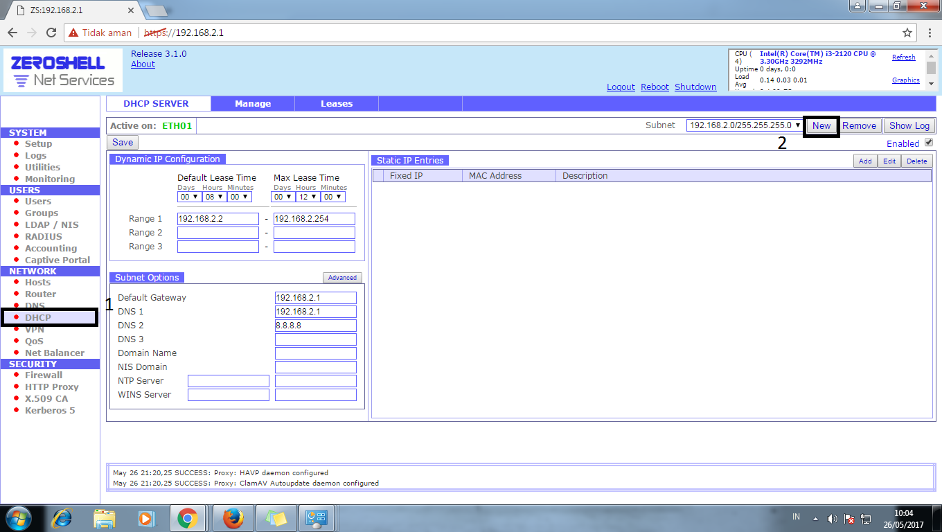 cara mengeblok situs di zeroshell | CREATIVE FIND