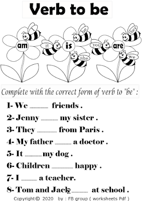 download (verb to be free worksheets ) pdf file