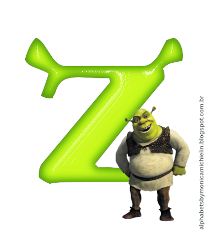M. Michielin Alphabets: ALFABETO #SHREK (SHREK ALPHABETO PNG )