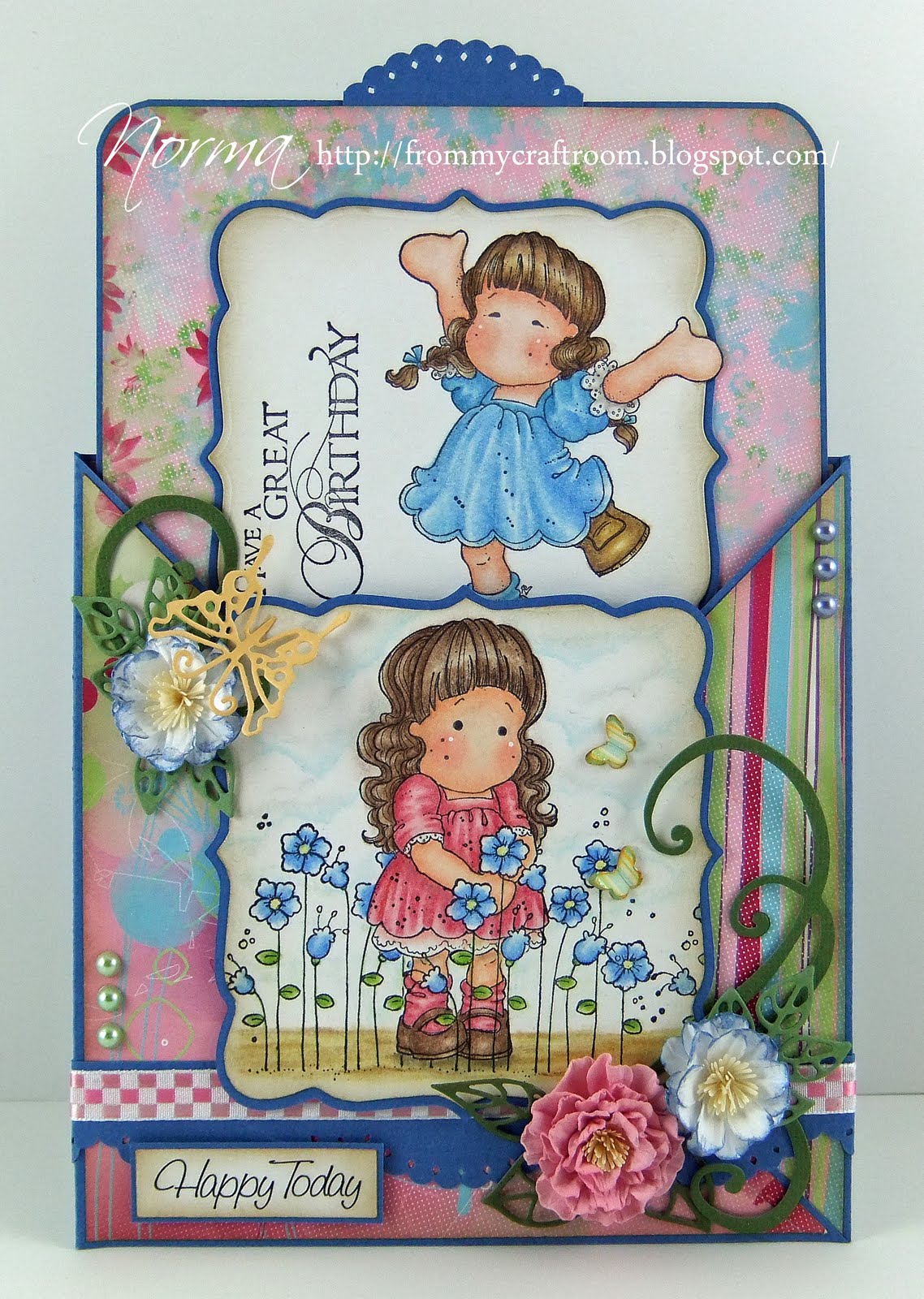 From My Craft Room: A criss-cross birthday card