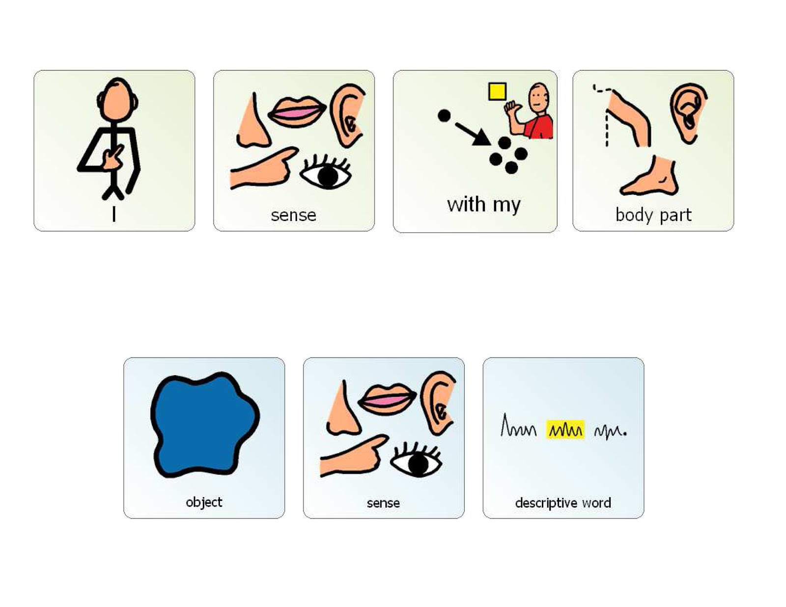 Life with Puzzling Boys: Topic board...... 5 senses!!