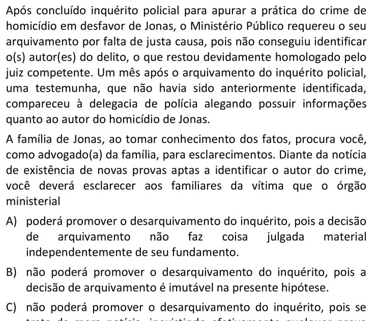 Após Concluído Inquérito Policial Para Apurar A Prática Do Crime De