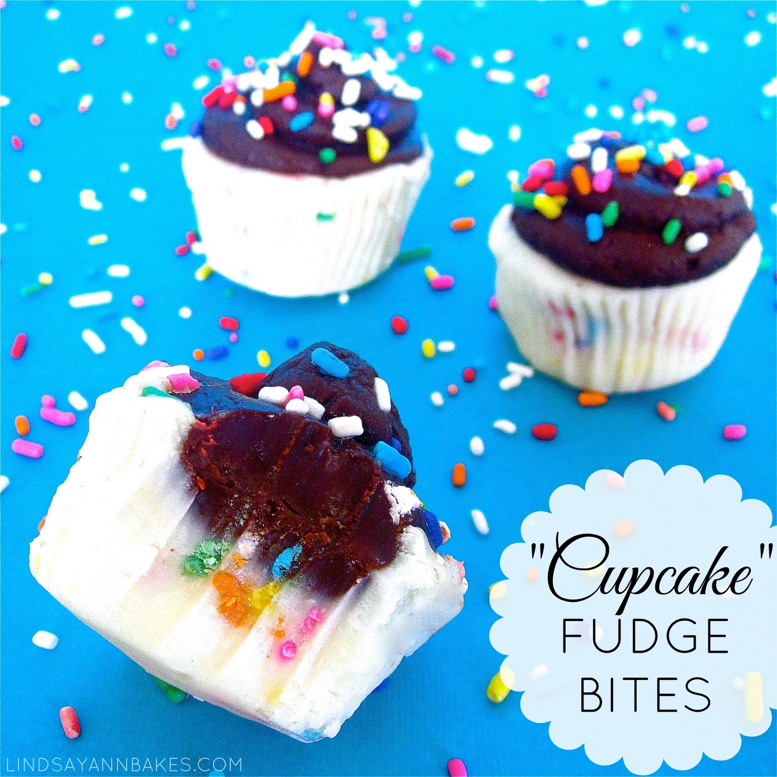 "Cupcake" Fudge Bites - The Lindsay Ann