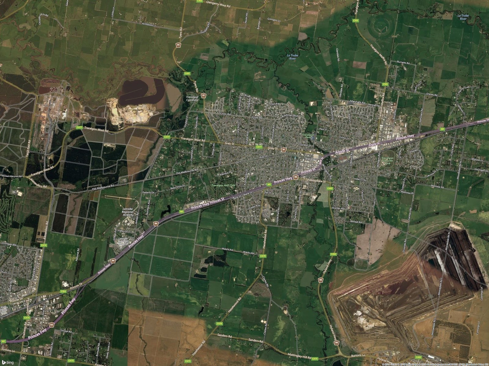 Traralgon Map Free Download
