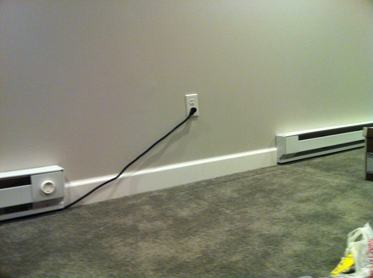 everywhere orange: Basement Progress: Baseboard Molding