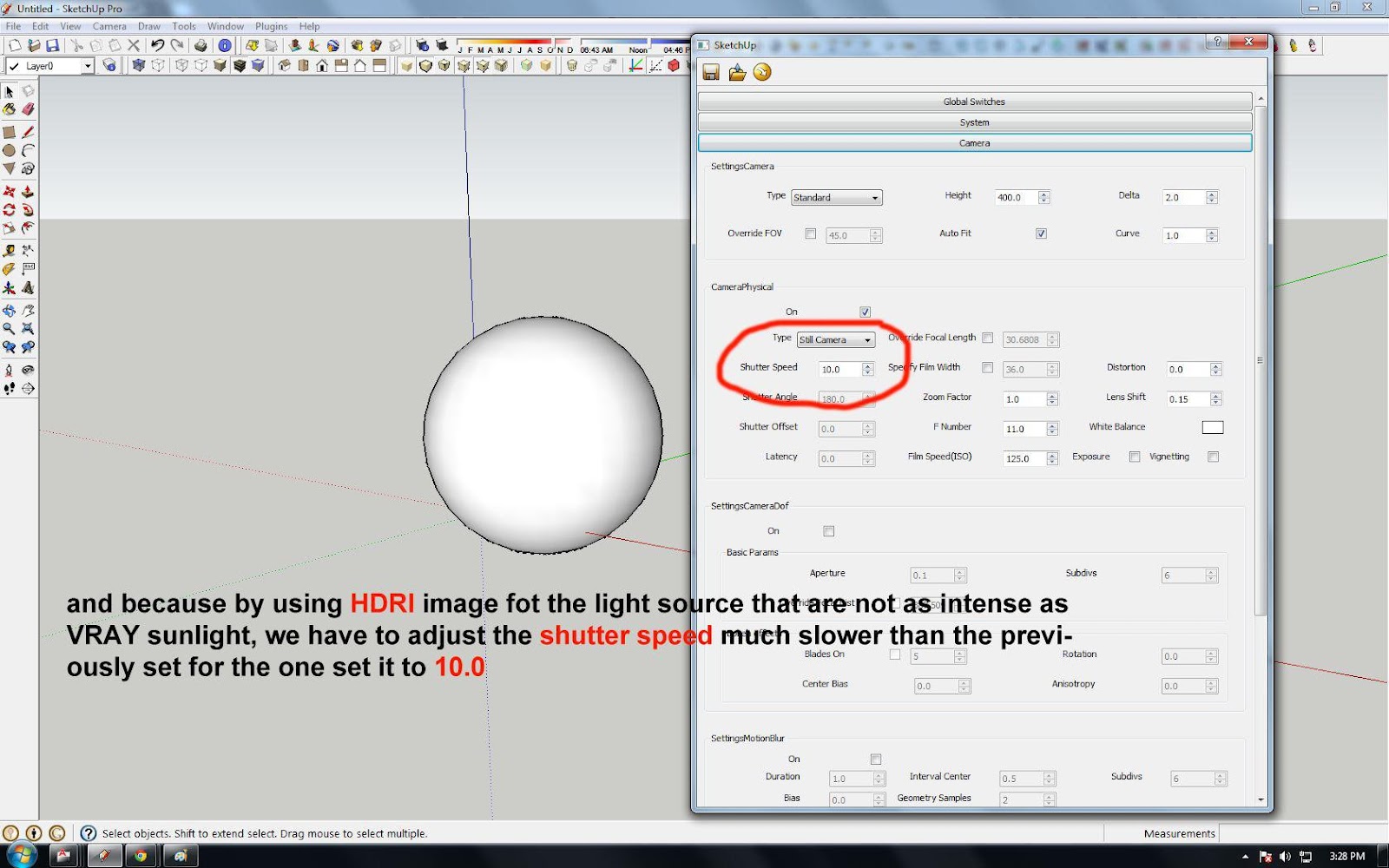 SKETCHUP TEXTURE: TUTORIAL USE HDRI in VRAY FOR SKETCHUP 8