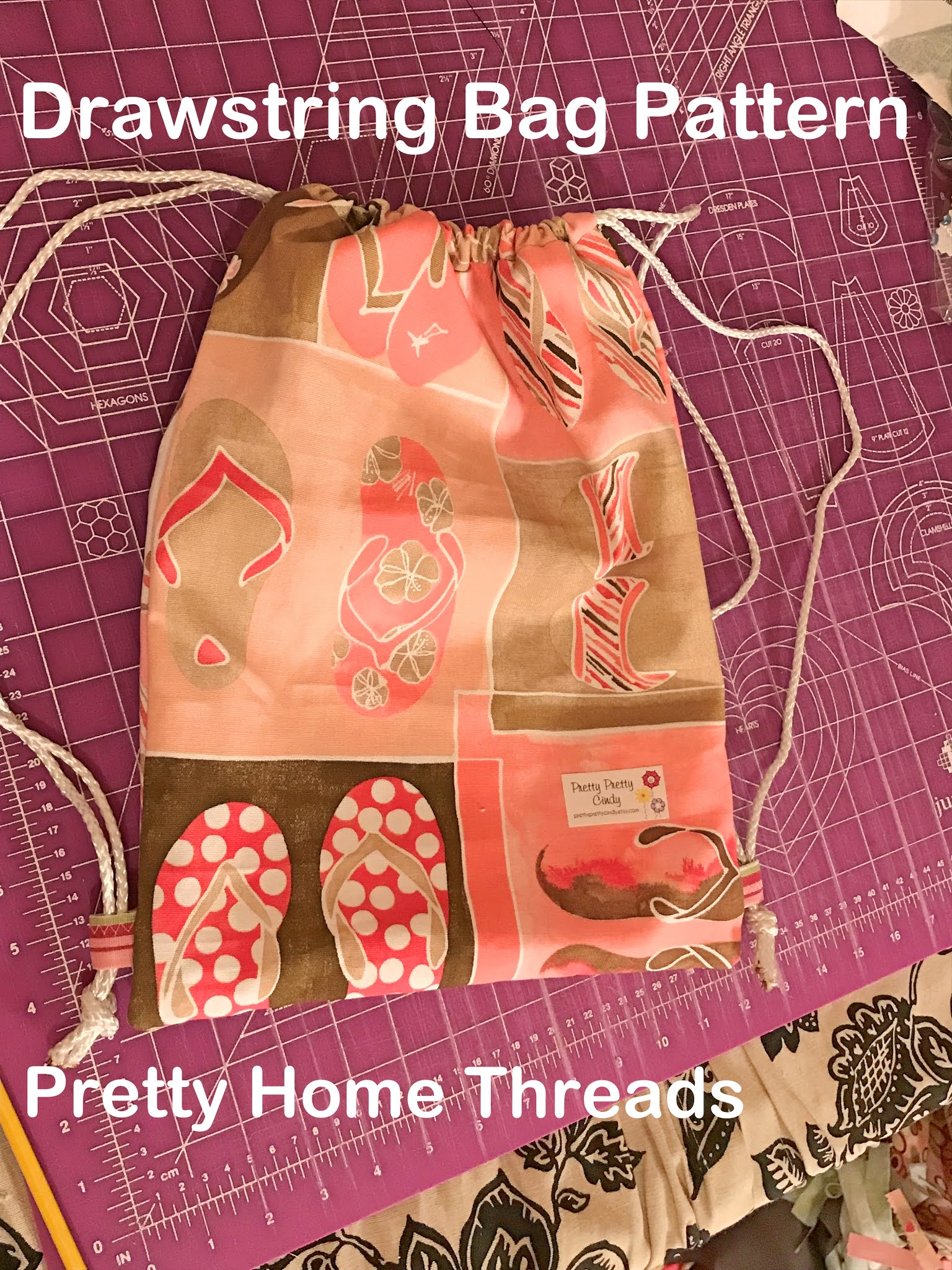 Drawstring Bag Sewing Pattern