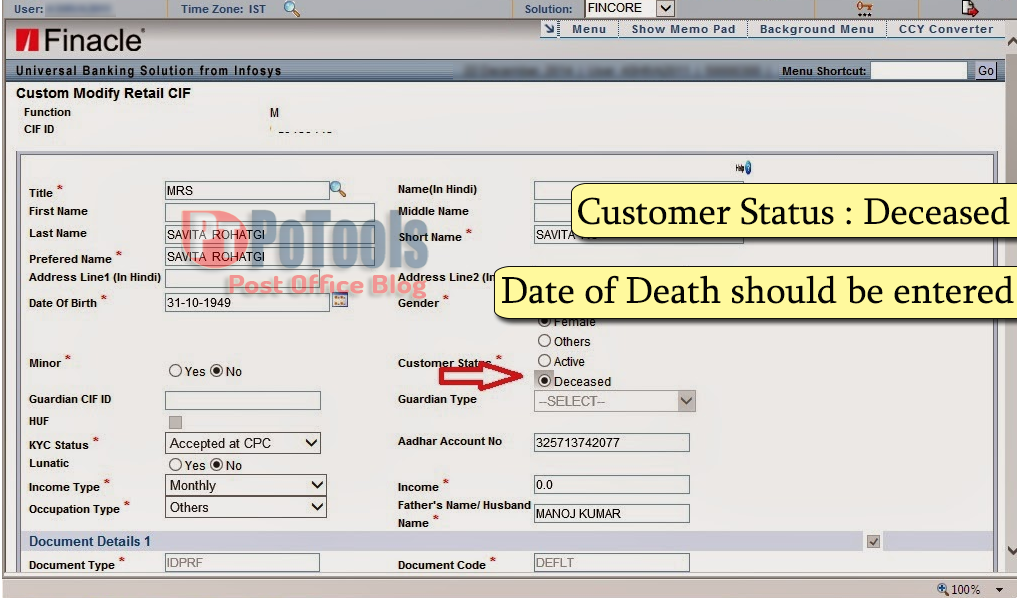 Senior Citizen Savings Scheme (SCSS) Death Claim Closure Within Lockup ...