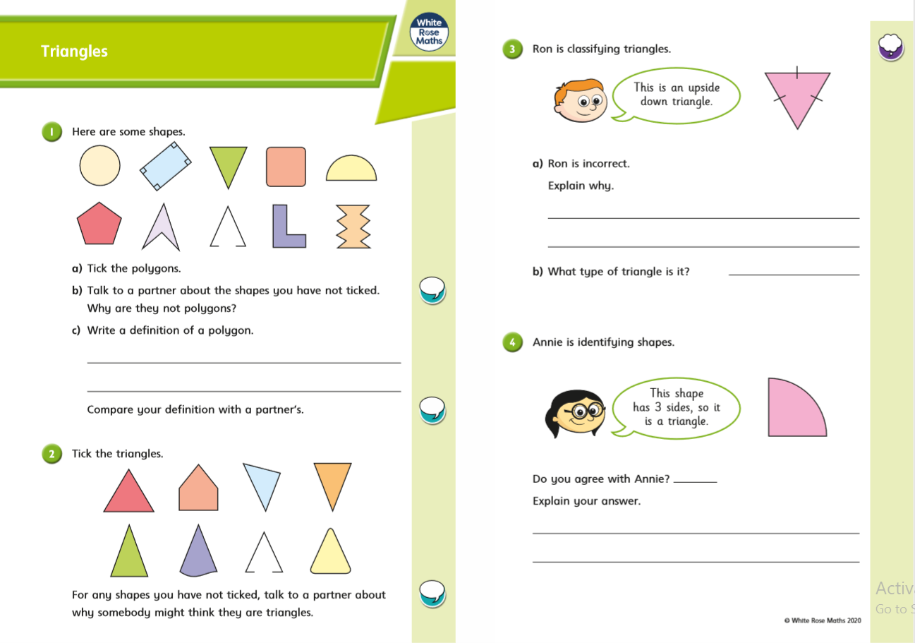 Year 4: Maths Challenge - Wednesday 8th July (Triangles)
