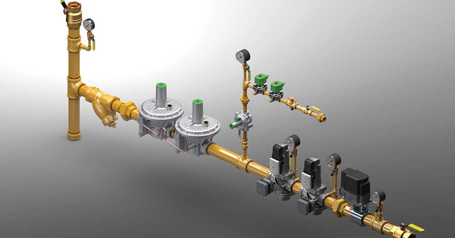 HIGH PRESSURE GAS TRAIN Components | Industrial Products