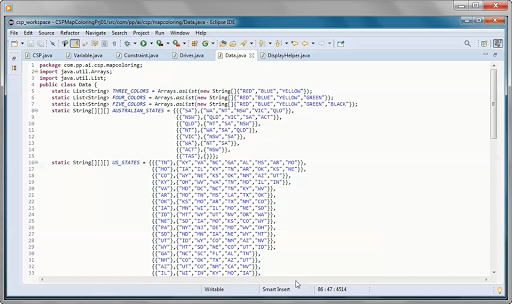Prototype Project: CSP (Constraint Satisfaction Problem) Map Coloring w ...