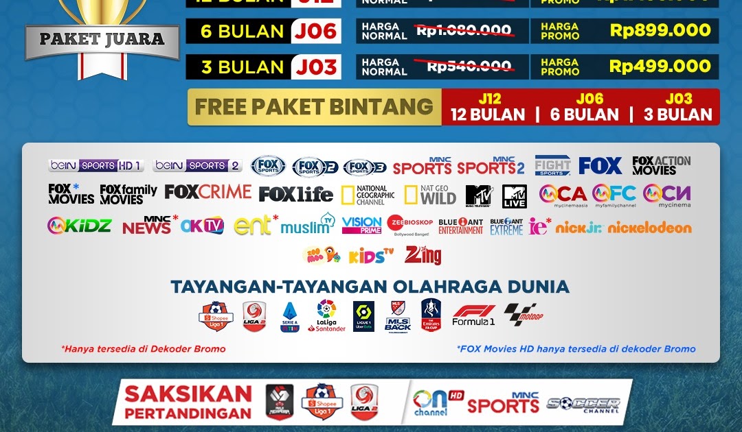 Promo Harga dan Nama Paket KVision Terbaru Edisi September 2021, Untuk ...