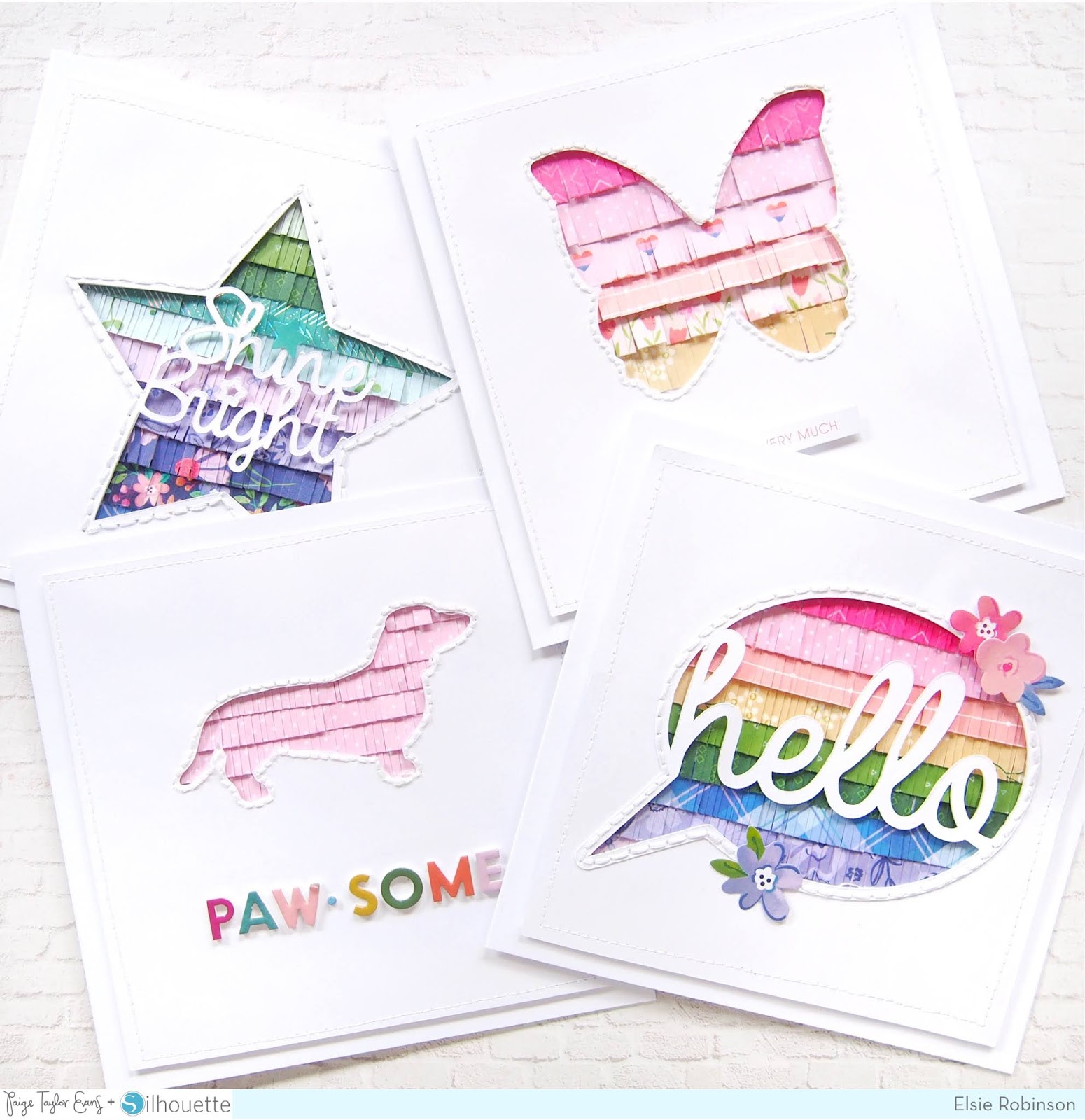 Fringed Cut File Cards by Elsie Robinson | Paige Taylor Evans