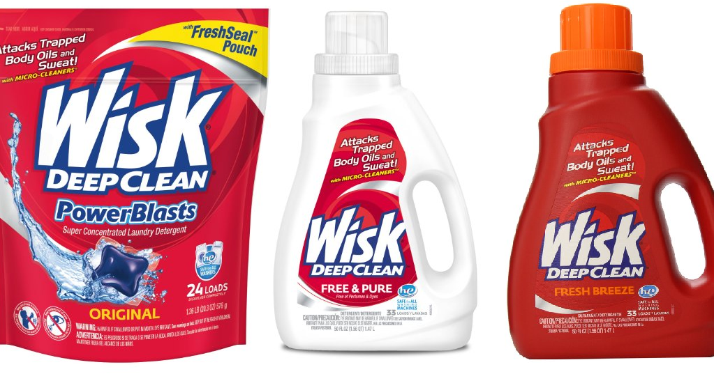 24ct Wisk Deep Clean PowerBlasts Laundry Detergent Capsules $5.22 (Reg ...