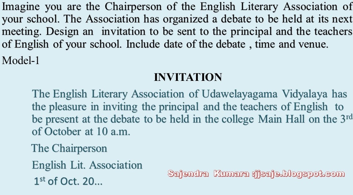 English Model Activities O/ L : NOTICES , PERSONAL NOTES AND ANNOUNCEMENTS