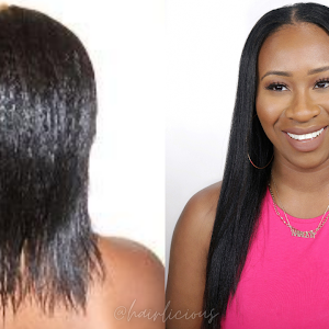 Healthy Relaxed Hair Before And After