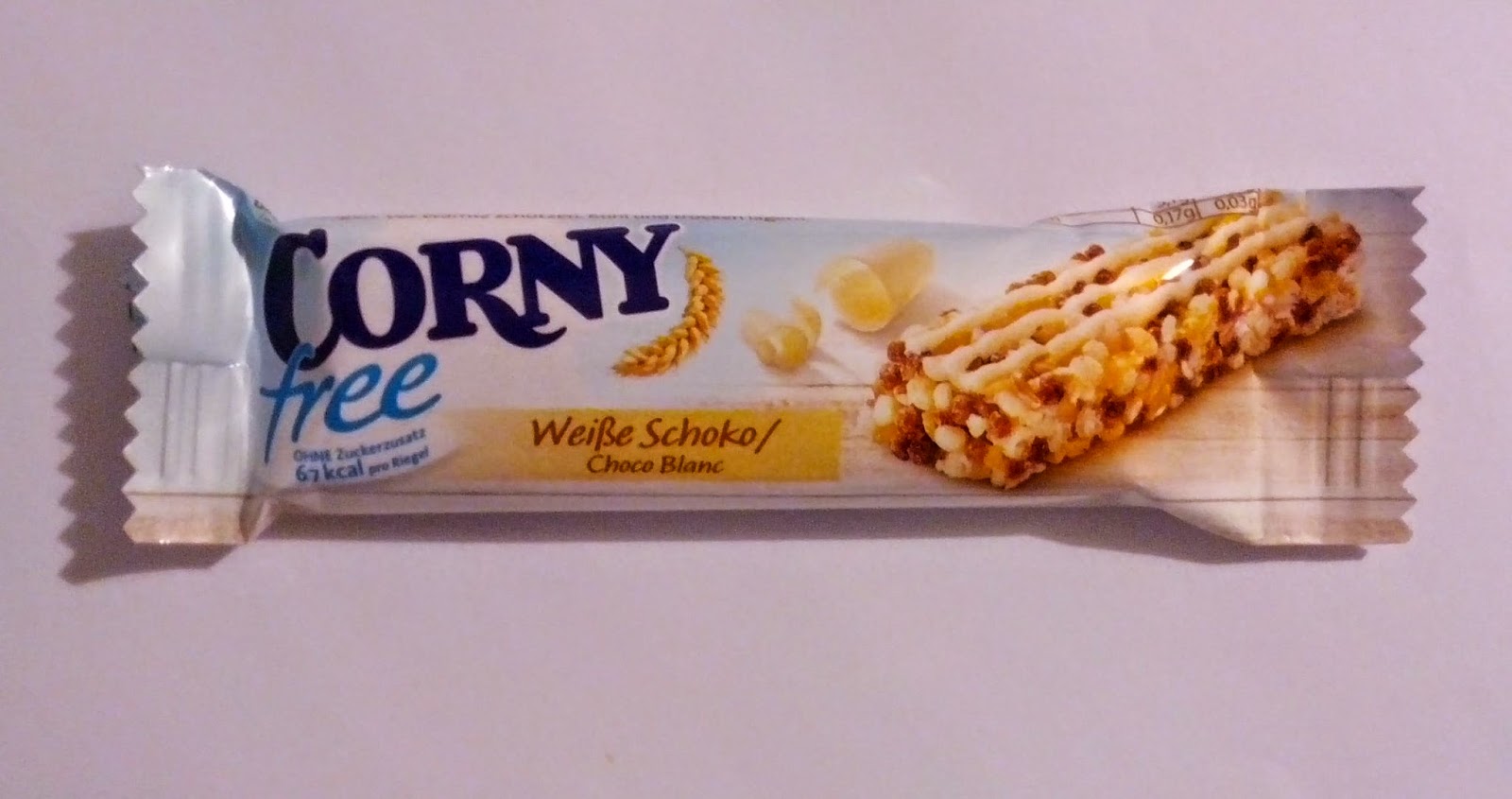 Słodkie Abstrakcje: Corny free, Weiße Schoko